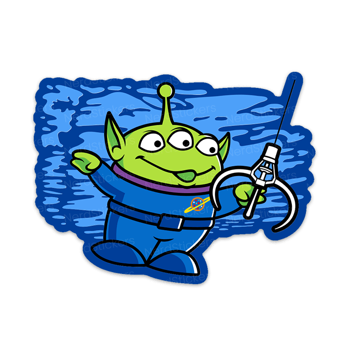 Alien de brinquedo | Nerd Stickers