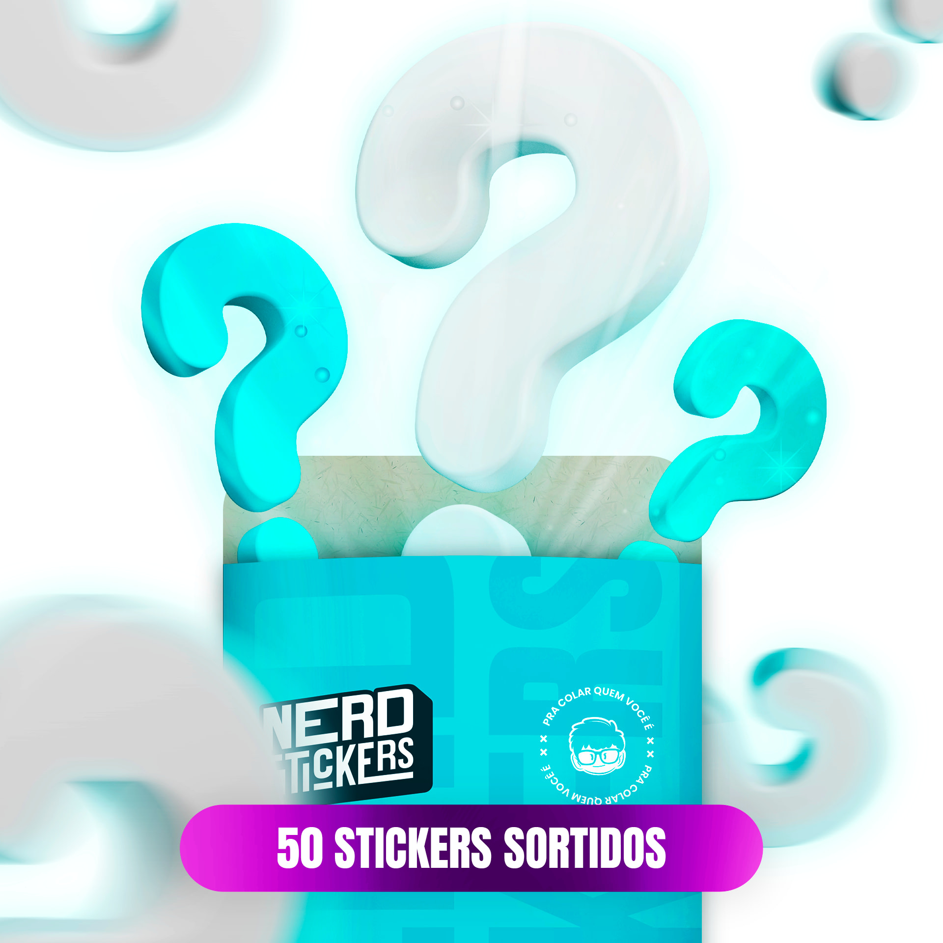 50 Stickers Sortidos | Combo Misterioso | Nerd Stickers