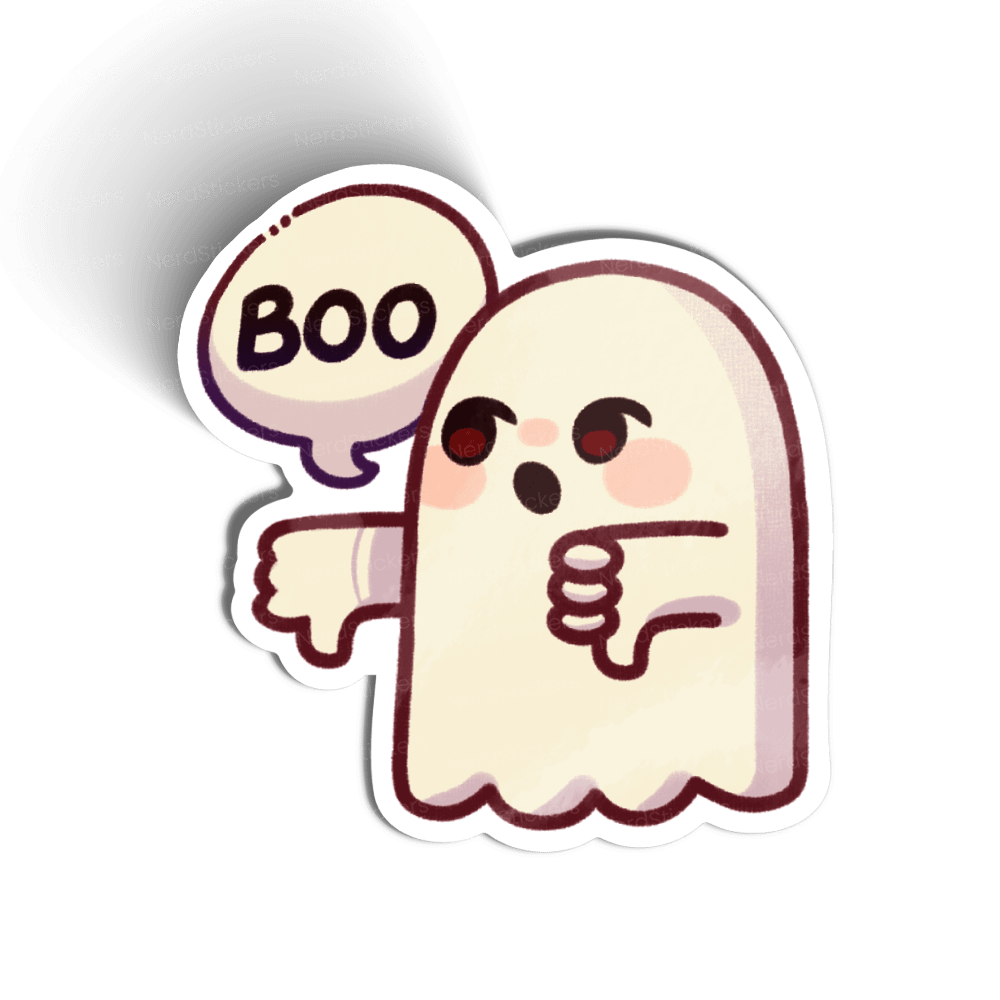 Boo | Sticker | Nerd Stickers